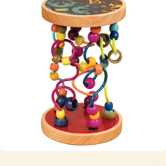 Toys | Colorful Wooden Bead Maze Toy By Battat | Poshmark